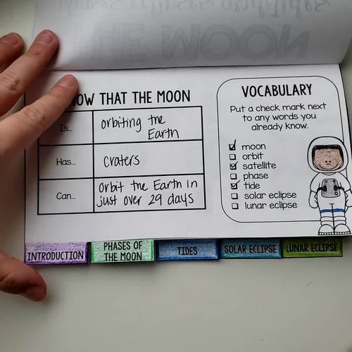 The Moon - Phases, Eclipses, and Tides Digital Activities and Flip Book ...