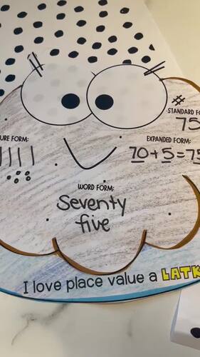 Hanukkah Latke Math Place Value Craft by The Teaching Diva Corner