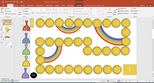 Coin Rainbow Reinforcement Game by Speechologist | TpT