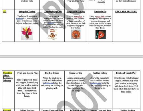 Infant Holiday Lesson Plan Bundle by Admin 4 You | TPT