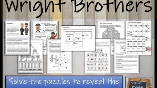 Wright Brothers Escape Room Activity by Creative Primary Literacy
