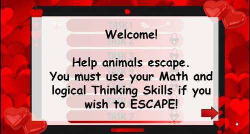 Valentines Day Math activity BUNDLE Games Digital Escape Room Pixel Art ...