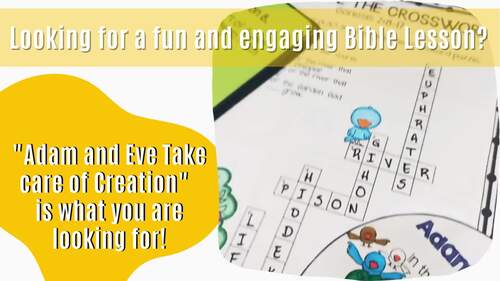 Adam and Eve in the Garden of Eden Bible Printable Pack - English and ...