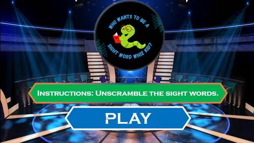 Interactive PowerPoint Sight Word Game | Fry Sight Words 261-270