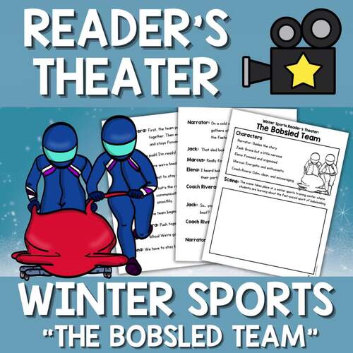 Bobsledding Reading Activity | Winter Sports Readers Theater Script ...