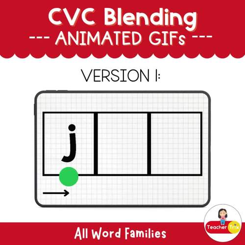 CVC Animated GIFs BUNDLE | Sound Boxes for Blending & Phonemic ...