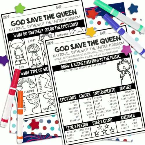 God Save the Queen | Classical Music Activities | TPT