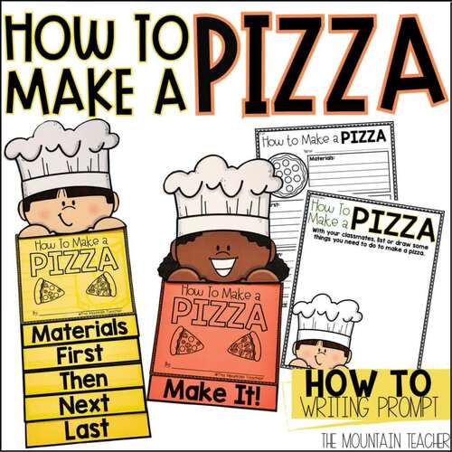 How To Make a Pizza Writing Prompt and Favorite Food Craft for Bulletin ...