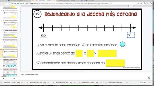 Rounding to the Nearest 10 in Spanish - Redondear a la decena mas cercana