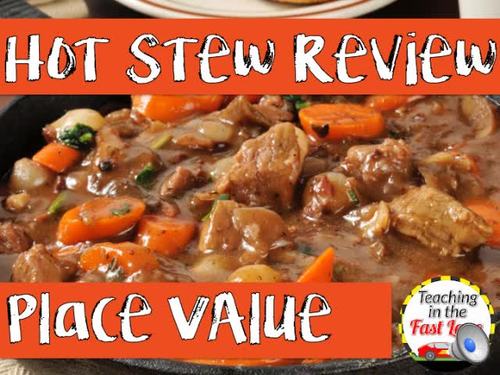 Fractions Review Game - Hot Stew Review by Teaching In the Fast Lane