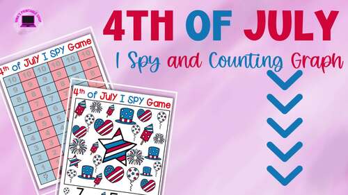 4th of July I Spy and Counting Graph Activity by GinasPrintableShop