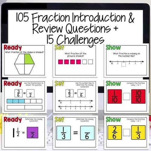 Fractions 3rd Grade | Fractions Game | Fractions Review | TpT
