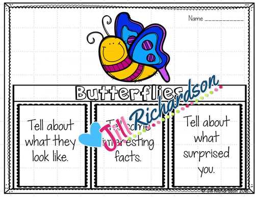 Spring Bulletin Board - Butterflies Writing Flap Books! Insects ESL Spring