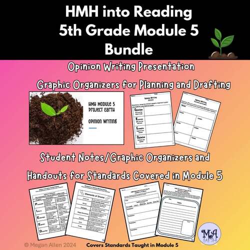 HMH 5th Grade Into Reading Module 5 Project Earth Bundle | TPT