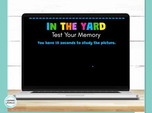 Working Memory PowerPoint Visual Recall Activity & Vocabulary ...
