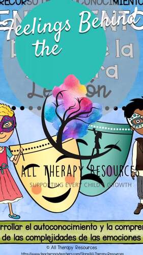 FEELINGS & SELF-AWARENESS Lesson - Feelings Behind Mask SPANISH VERSION