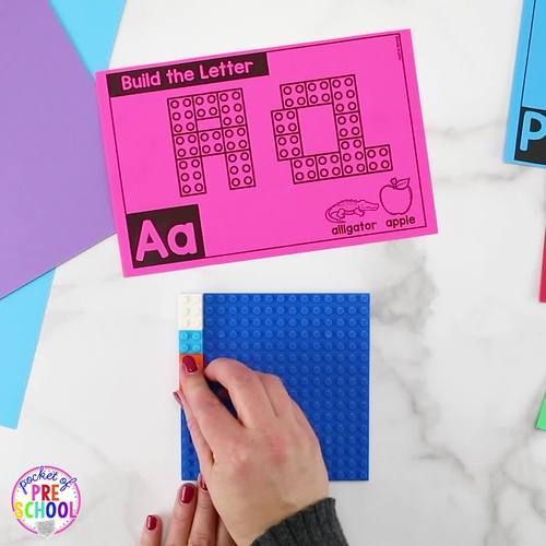 Brick Block Alphabet Letter Mats - Fine Motor Fun! | TPT