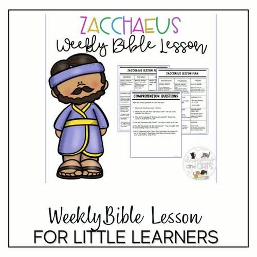 Zacchaeus - Lesson Plan - Bible Story - Weekly Curriculum for Little ...