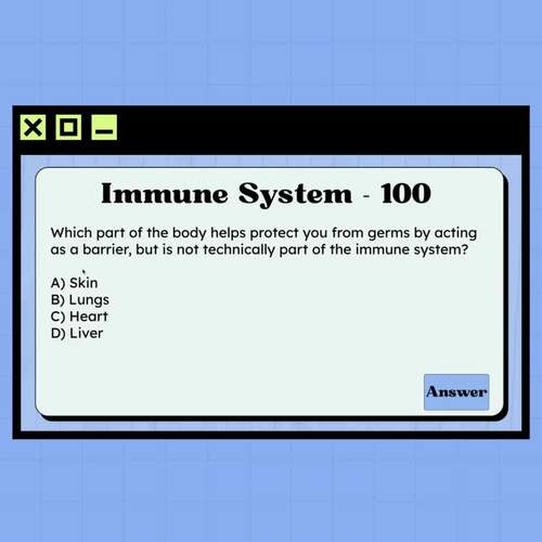 Human Body Systems Jeopardy Review Game for Health Class | Editable
