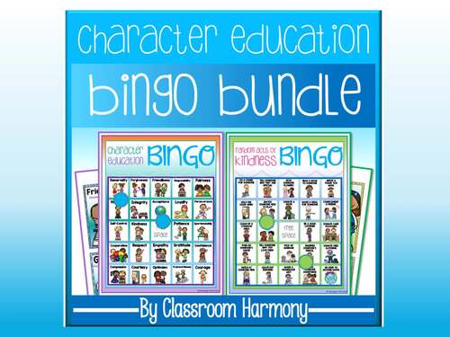 Character Education BINGO BUNDLE | Engaging SEL Games for Grades K–5