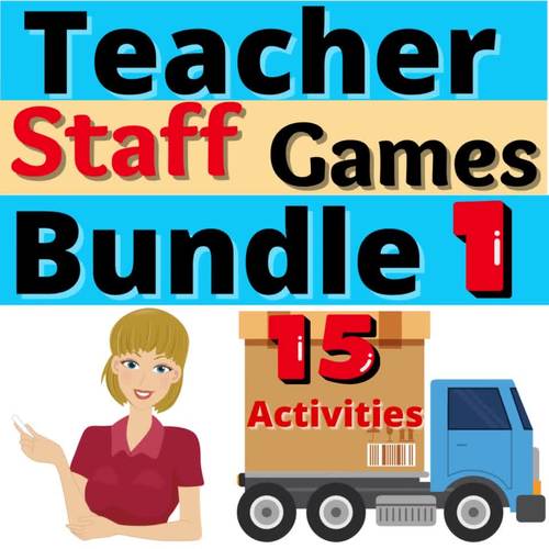 Teacher Staff Icebreaker Activity Games Bundle Meetings Party Start ...
