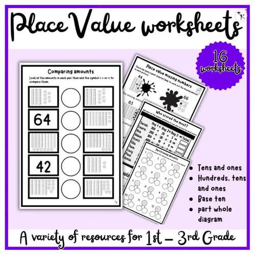 Place value to thousands hundreds tens and ones 1st Grade - 3rd Grade