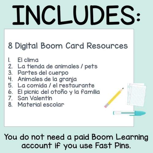 Spanish Reading Comprehension Finish the Sentence Boom Card Bundle ...