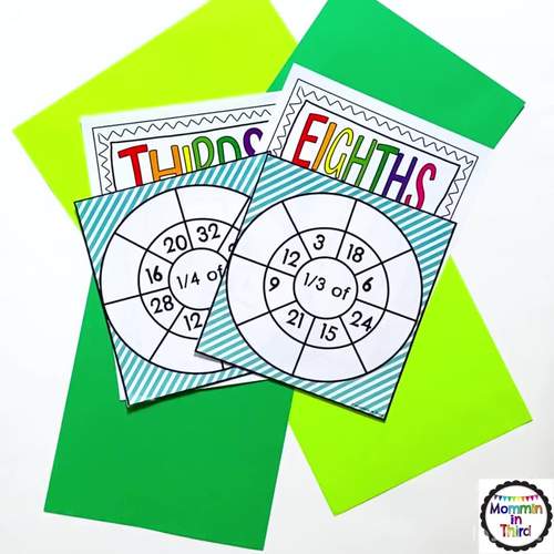 Fraction Activities Bundle l Posters, SCOOT Task Cards l End of the ...