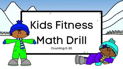 January Counting, Kids Fitness Math Drill Brain Break, Video & Slides!