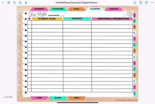 Digital Teacher Planner | GoodNotes & Google Compatible | TPT