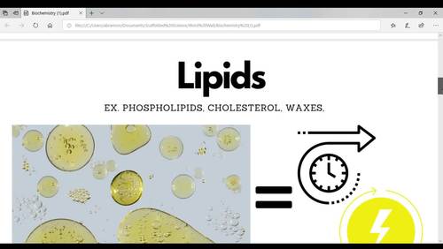 Biochemistry Word Wall/ Verbal Visual Dictionary by Scaffolded Science