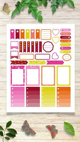 Digital & Printable Planner Stickers For Spring by Sweet Creativities
