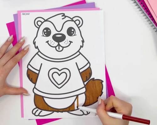 February Writing Craft BUNDLE | Valentine Writing Activity | Groundhog ...