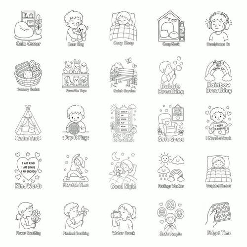 ADHD Coloring & Autism Coloring Pages | Special Education Calm Corner ...
