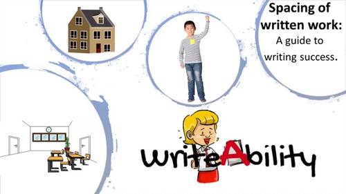 Handwriting; Spacing between words (Worksheets). by WriteAbility