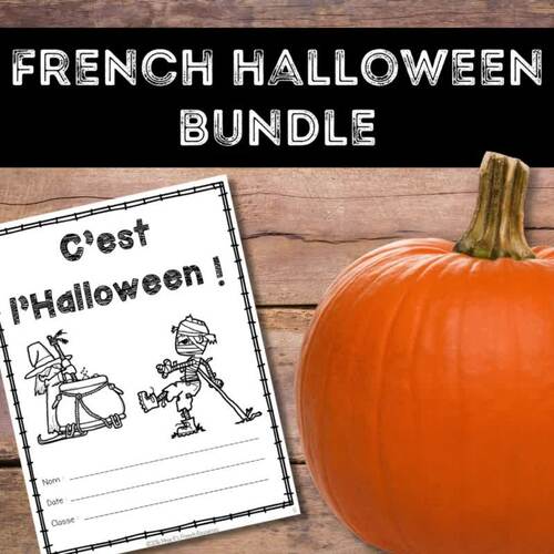 French Halloween bundle speaking and writing ACTIVITÉS POUR L'HALLOWEEN