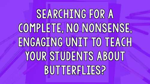 All About Butterflies, Caterpillar Life Cycle - Thematic Unit ...