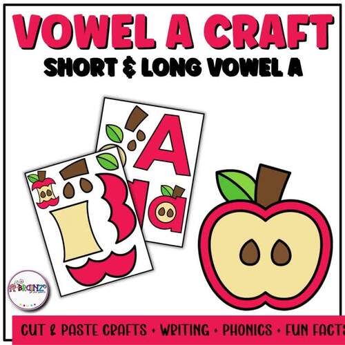 Letter A Crafts & Activities | Short & Long Vowel A | Apple Craft ...