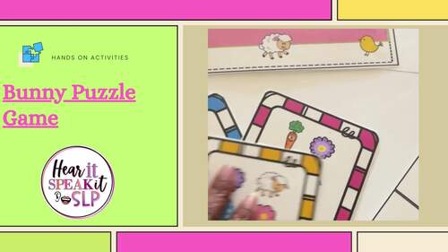 Bunny Puzzle Game by Hear It Speak It | TPT