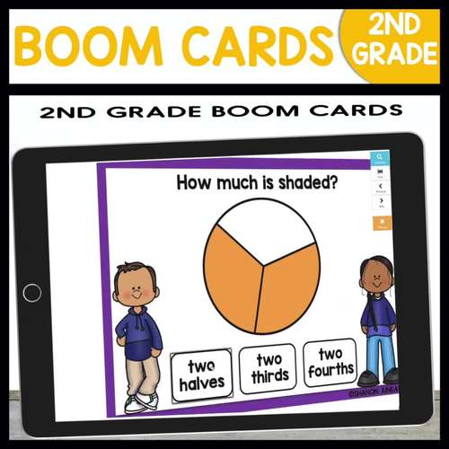Fractions using Boom Cards by Shanon Juneau We are Better Together