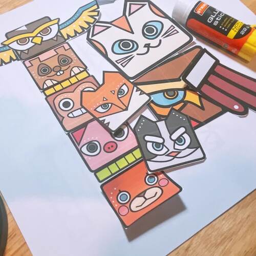 Totem Pole Craft & Writing: Native American Heritage and Indigenous ...