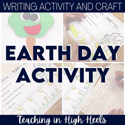 Earth Day Writing Activity and Craft by TeachingInHighHeels | TPT