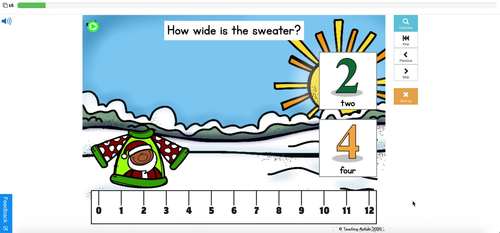 Christmas Measuring Math Boom Cards by Teaching Autism | TpT