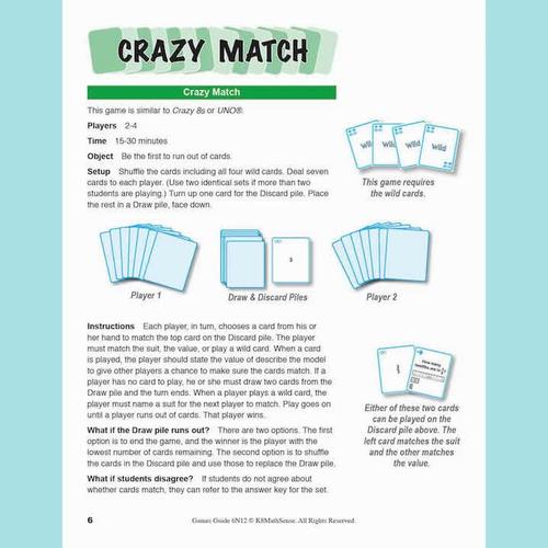 9 Math Sense Card Games BUNDLE | Integers and the Number System | 6th ...