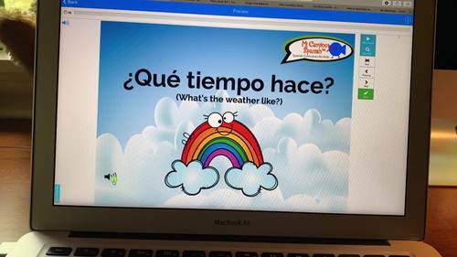 Weather Expressions Spanish Boom Cards with Video! DISTANCE LEARNING!