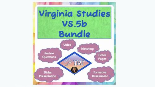 Virginia Studies VS.5b Bundle (Roles of Virginians During the ...