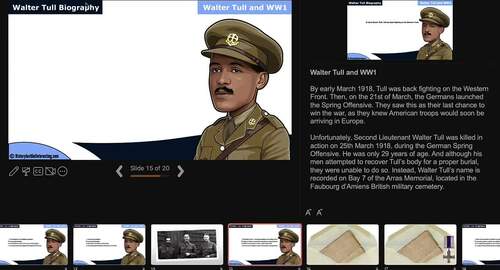 Walter Tull - PowerPoint Lesson with Speaker Notes | TPT