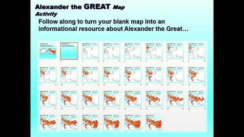 "Alexander the Great" Map Activity: Fun, engaging follow-along 30-slide PPT
