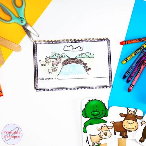 Three Billy Goats Gruff Retelling and Activities by PrintablePrompts
