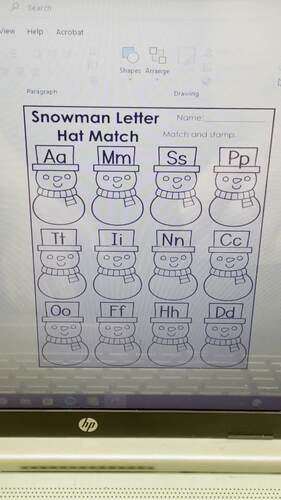 Winter Stamping Alphabet Letter Activities by Teaching Preschoolers